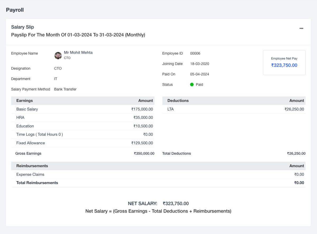 Payroll – Seanergy